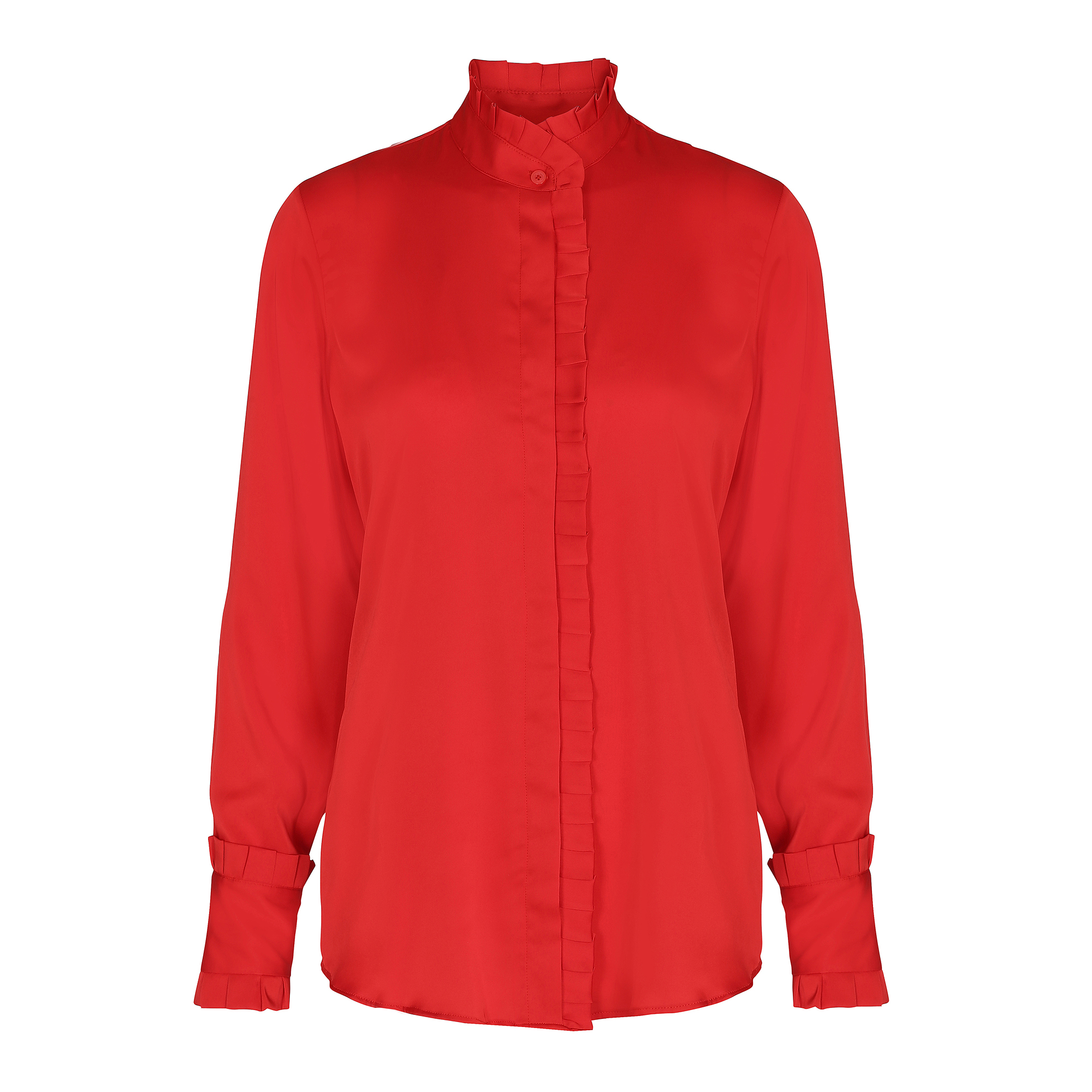 Red Ruffle Shirt | KARMAMIA Copenhagen
