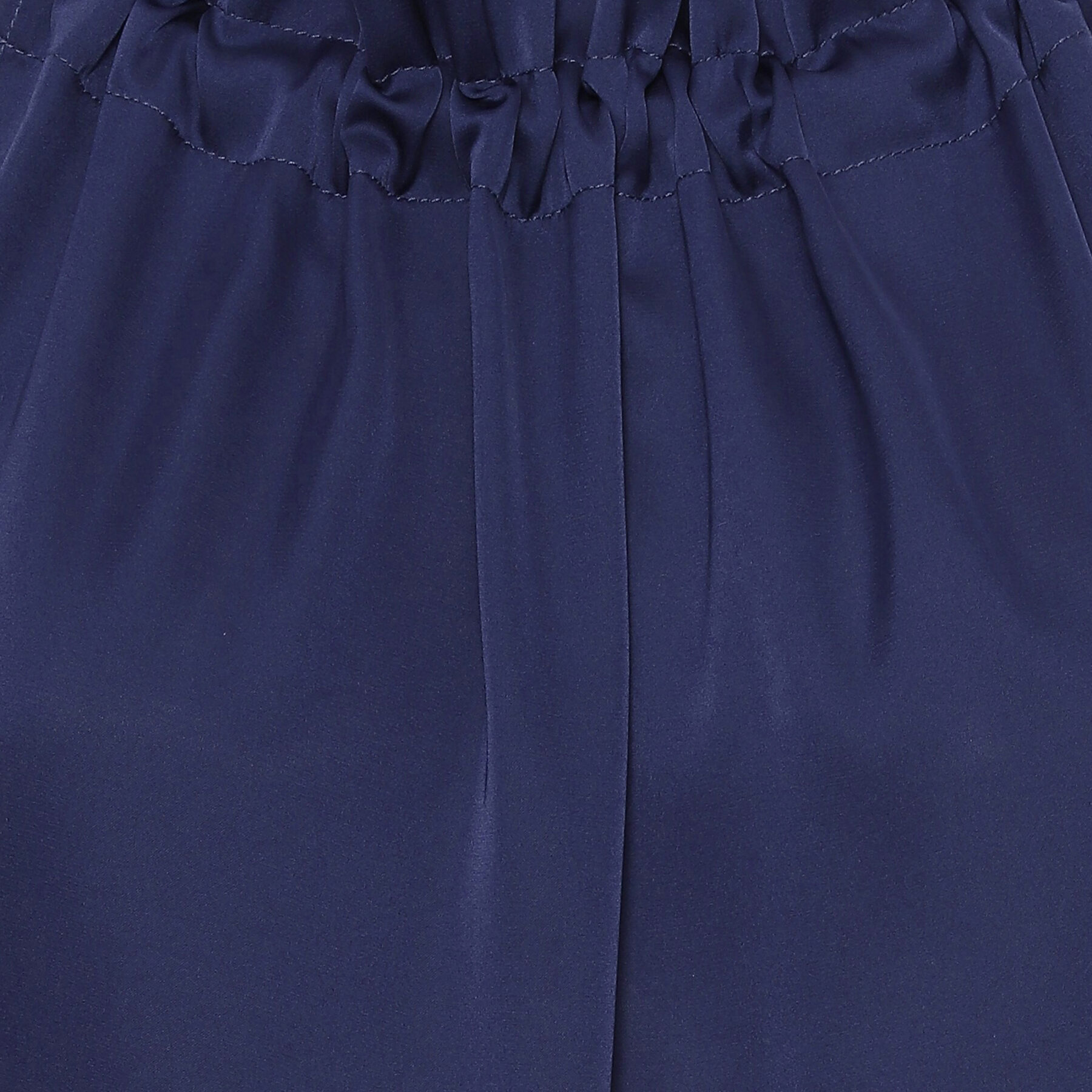 Sapphire-Blue-Ruffle-Tie-Top_DETALJE | KARMAMIA Copenhagen