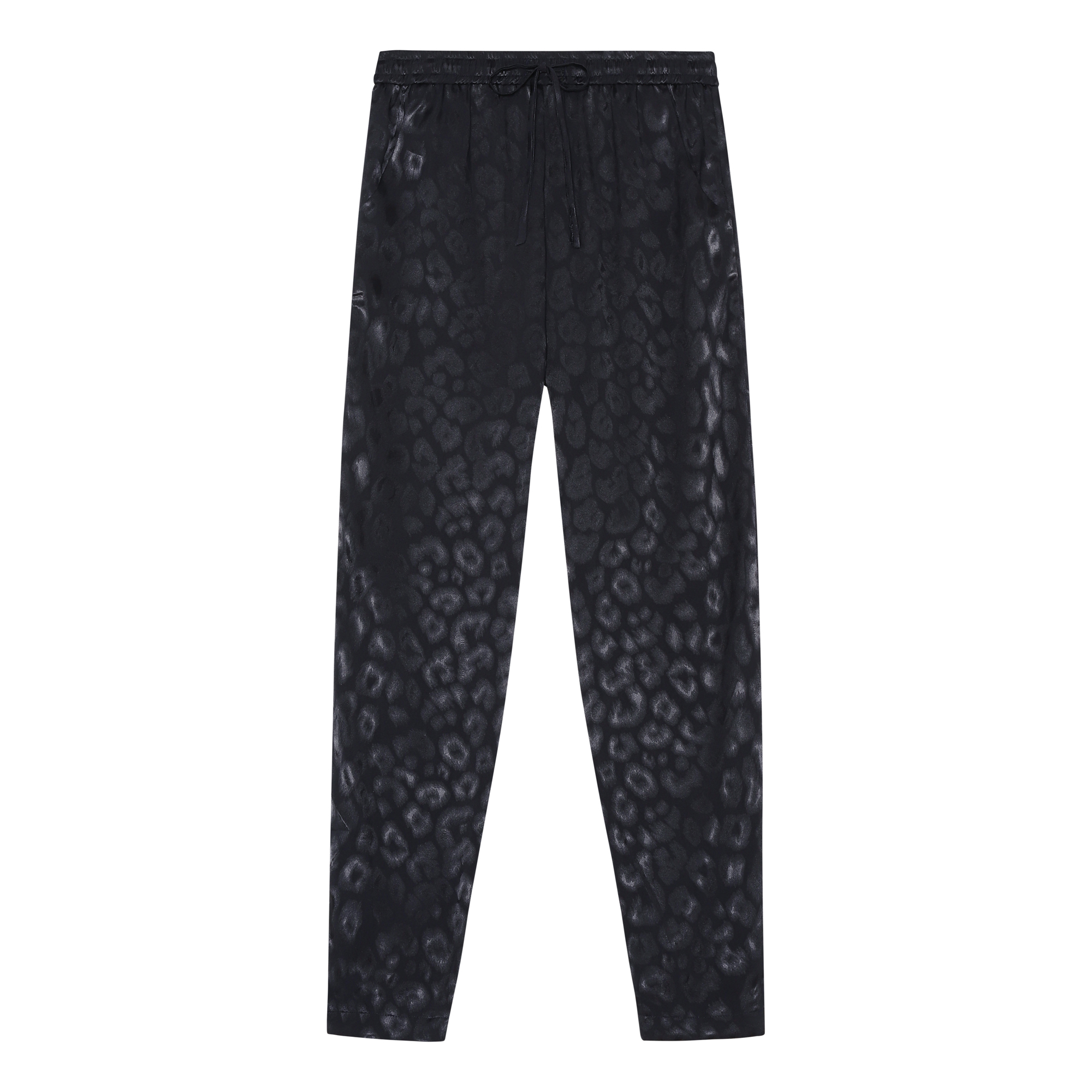Cora Pants – Navy Leo Jacquard | KARMAMIA Copenhagen