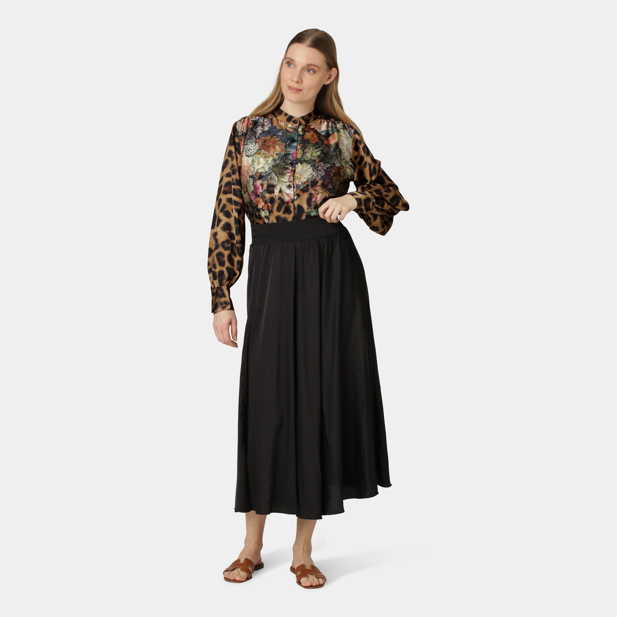 Cornelia-Shirt-Flower-Leopard_1 | KARMAMIA Copenhagen