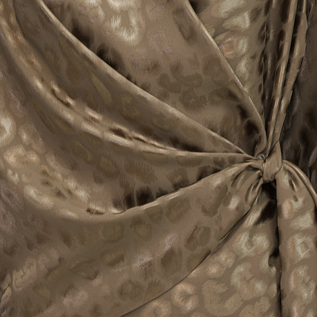 Ines Blouse – Latte Leo Jacquard | KARMAMIA Copenhagen