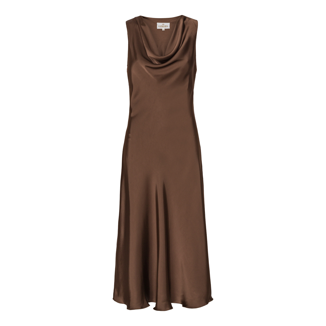 Flow Dress – Semi Rich Brown | KARMAMIA Copenhagen